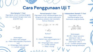 kelompok 5 statistika penggunaan uji z dan uji t | PDF