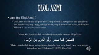 Nabi-Nabi Ulul Azmi | PPTX