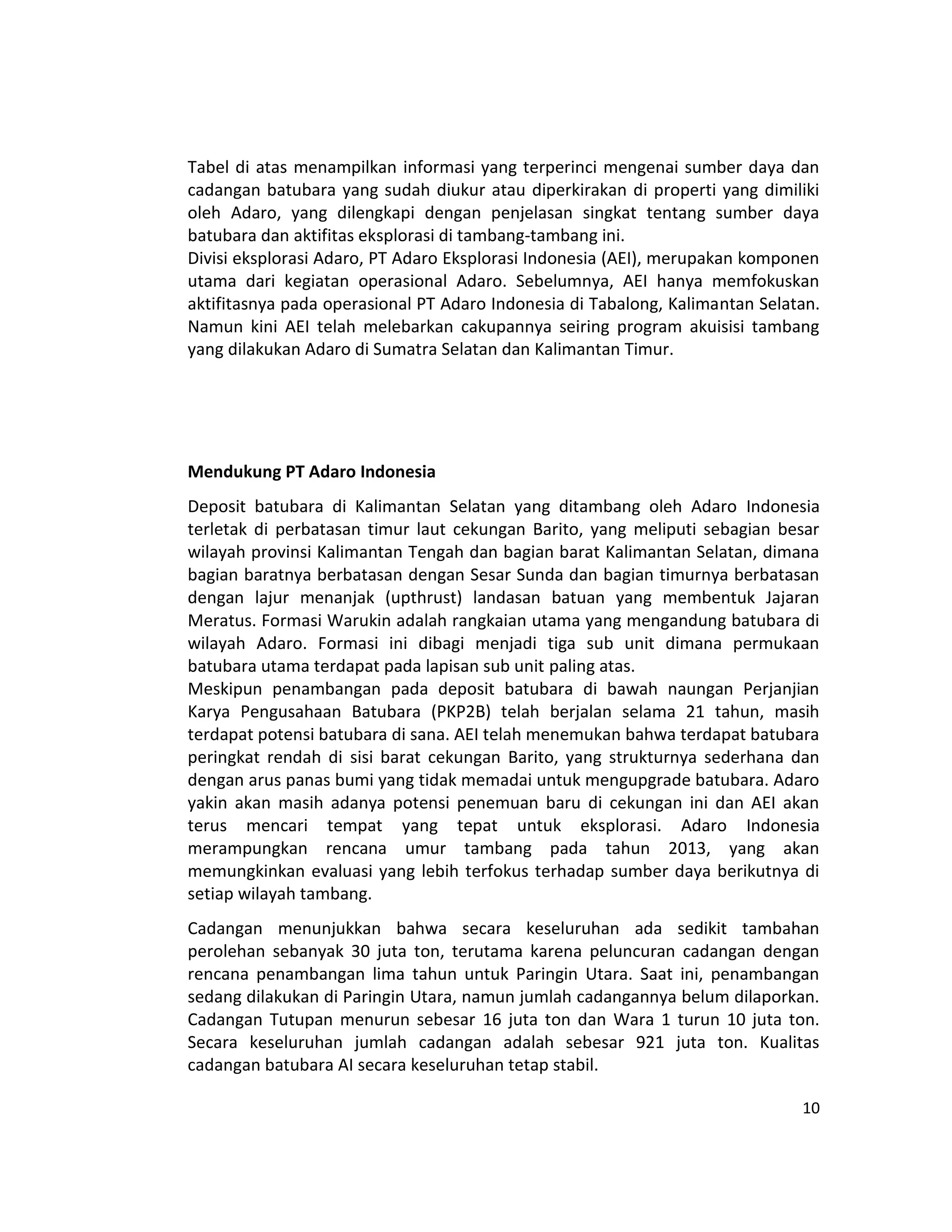 Paper analisis laporan keuangan - PT Adaro Energy Tbk | PDF