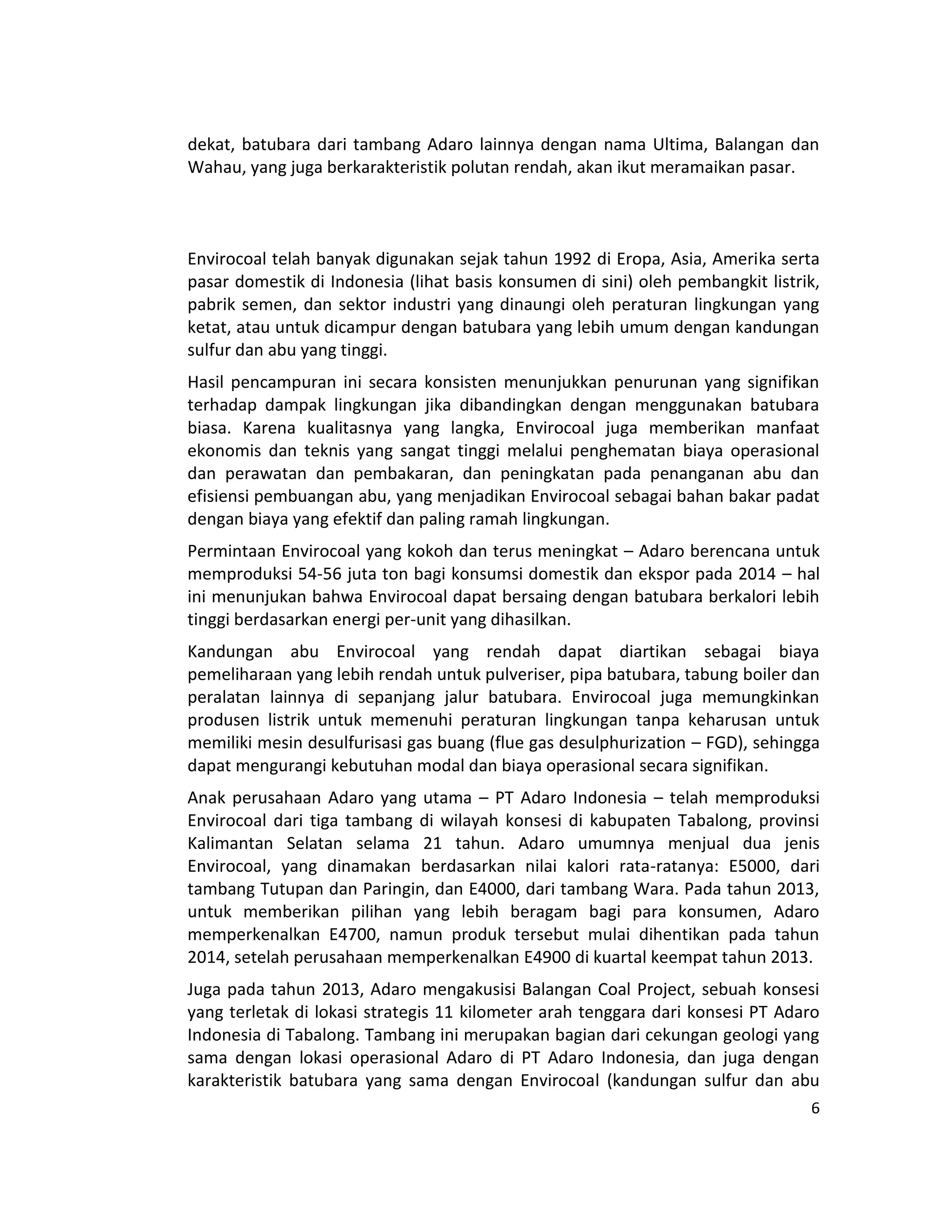 Paper analisis laporan keuangan - PT Adaro Energy Tbk | PDF