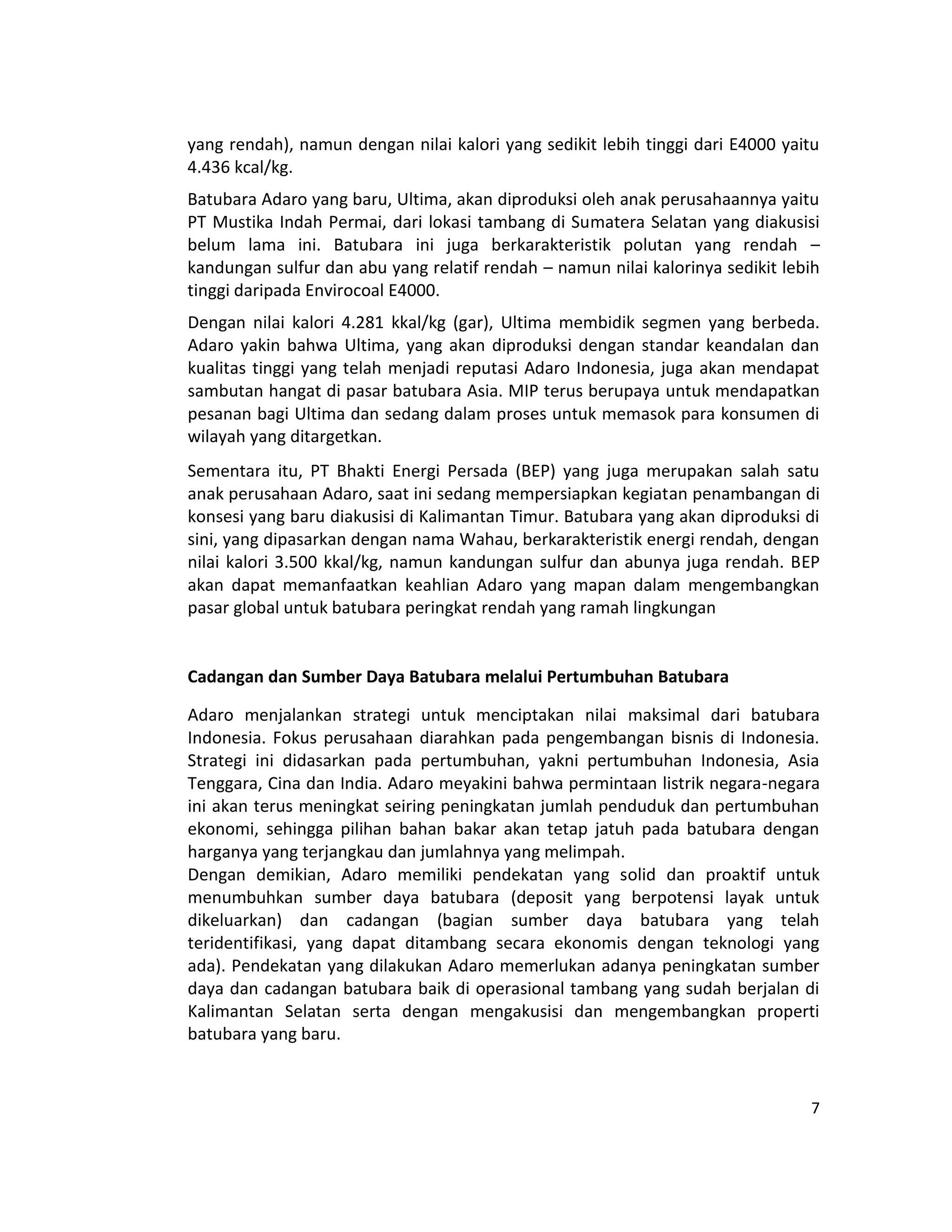 Paper analisis laporan keuangan - PT Adaro Energy Tbk | PDF