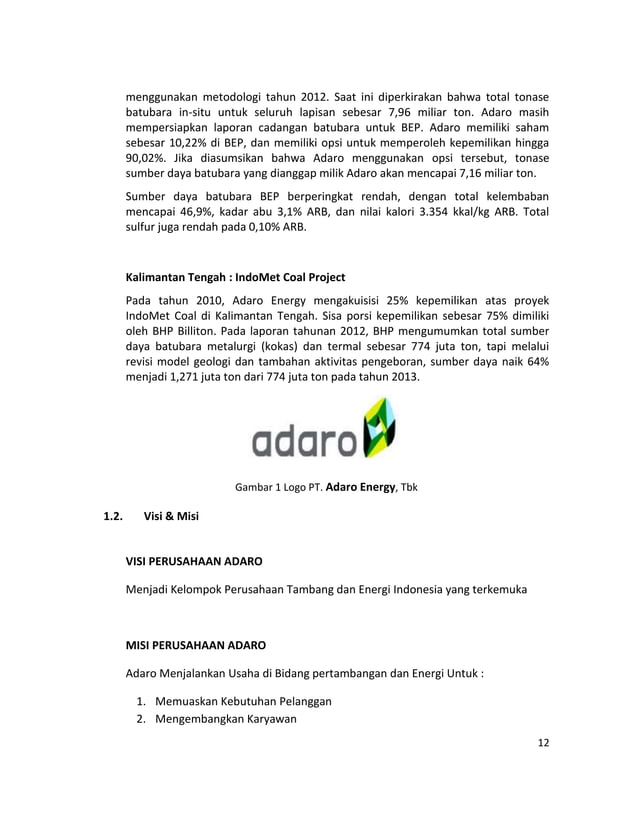Paper analisis laporan keuangan - PT Adaro Energy Tbk | PDF