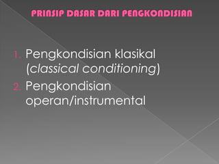 Teori Behaviorisme (Psikologi Perkembangan) | PPT