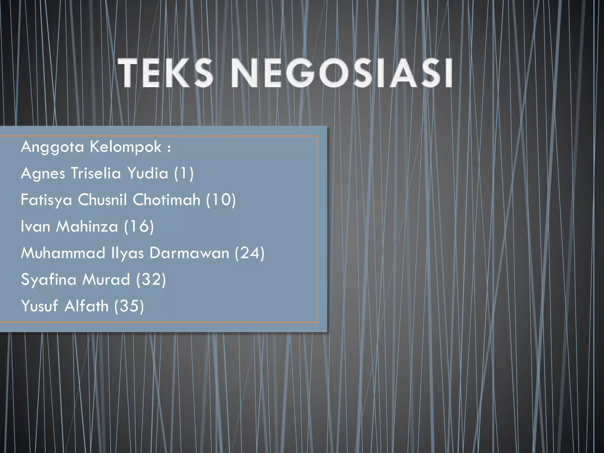 Teks Negosiasi | PPTX