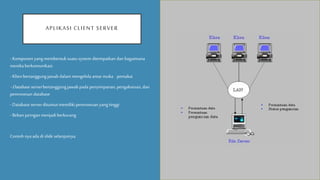 Arsitektur jaringan Client Server | PPT