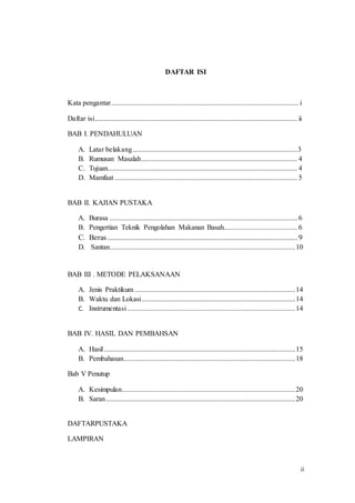PENGOLAHAN DAN PENGAWETAN PANAS BASAH PADA BURASA MENGGUNAKAN SANTAN ...