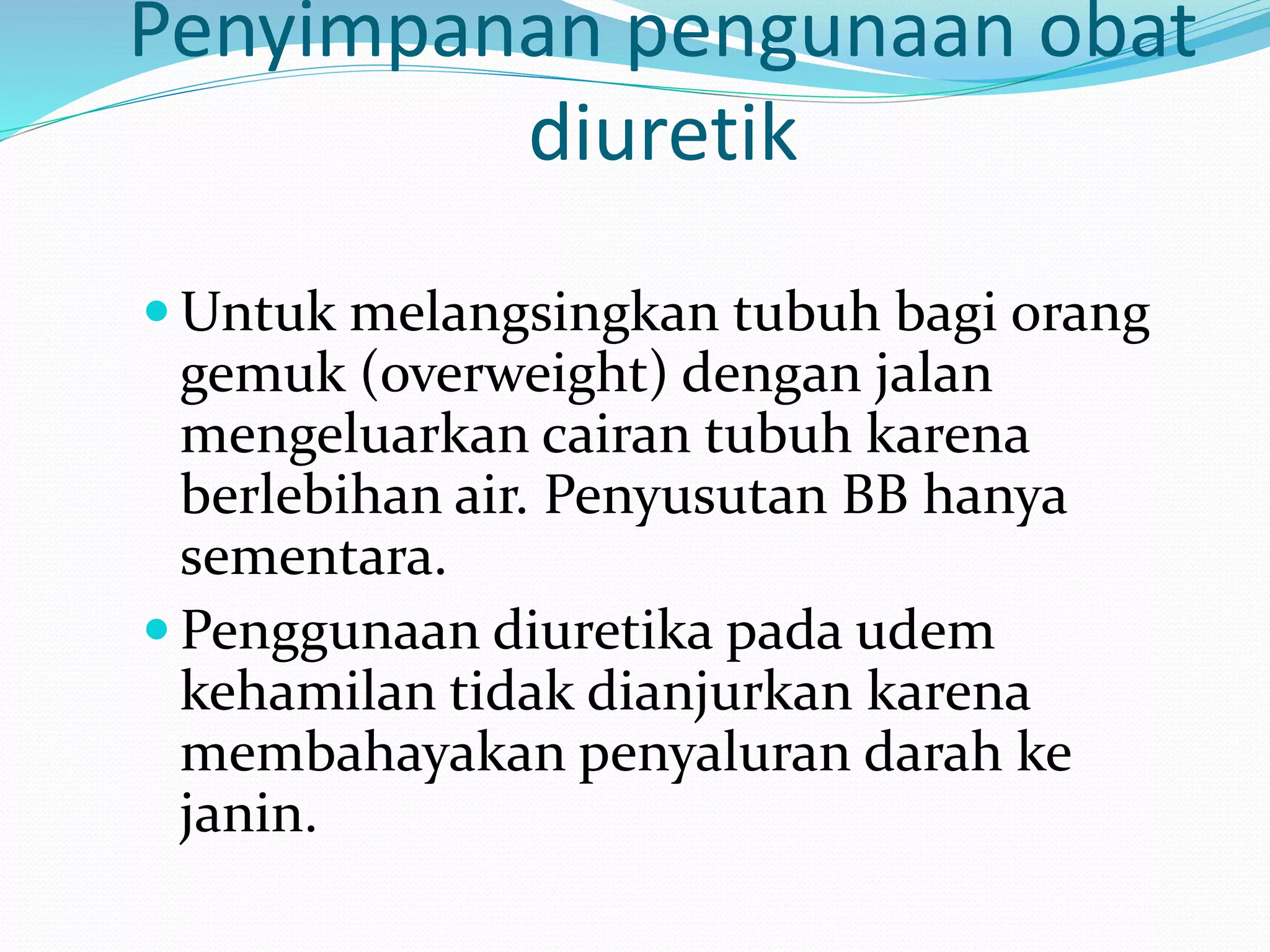 EFEK DIURETIK PPT | PPTX