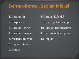 Kelompok 6 (injeksi & spray) | PPT