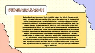 Pengamatan ekosistem mapel IPAS Kelas X SMK | PDF
