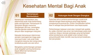 Kesehatan mental pada anak hingga lansia | PPT