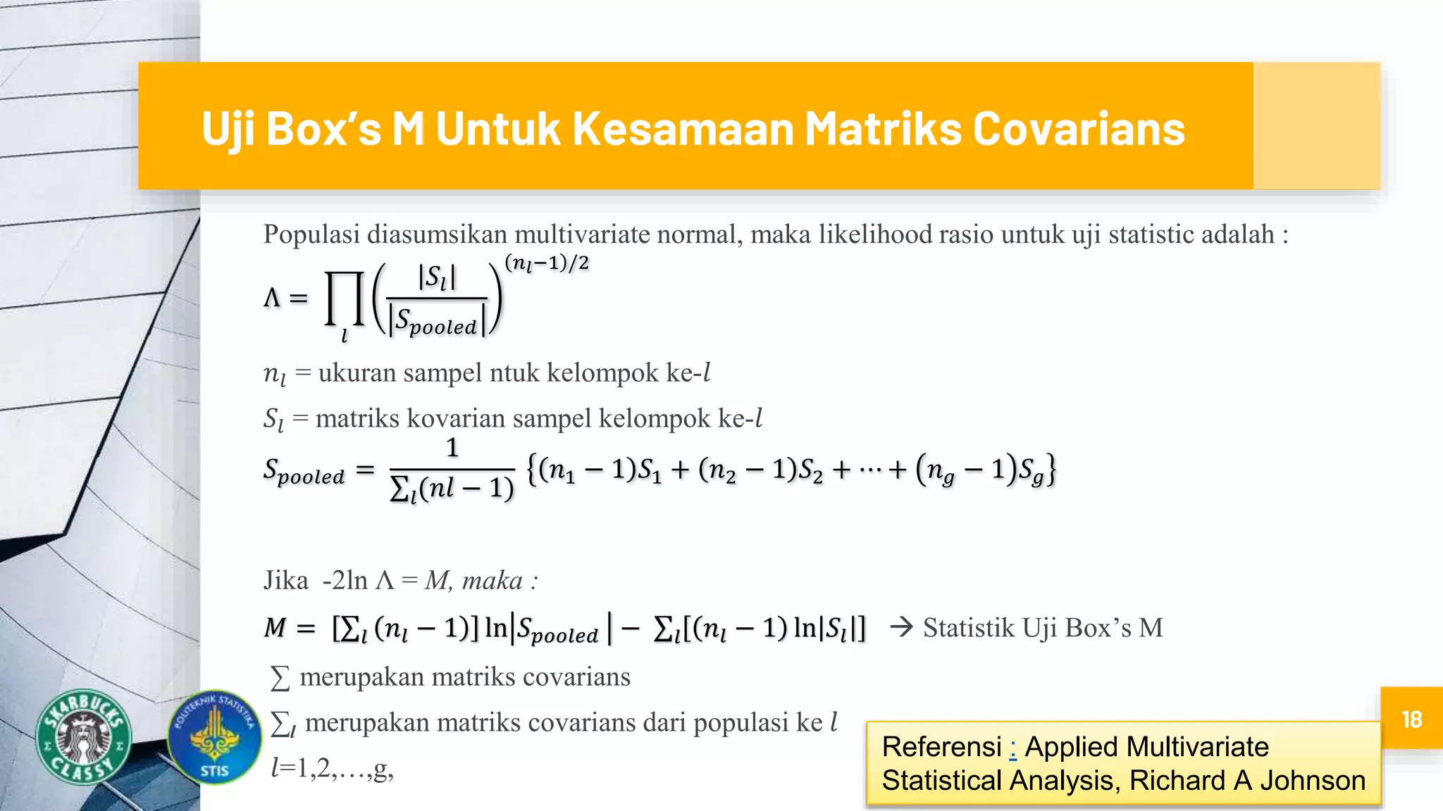 APG Pertemuan 7 : Manova (2) | PPTX