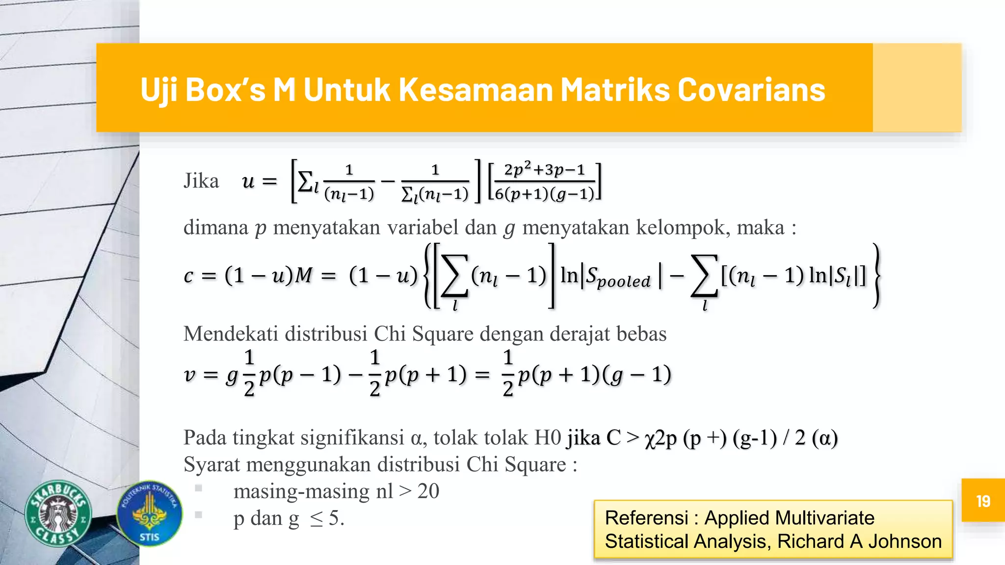 APG Pertemuan 7 : Manova (2) | PPTX