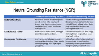 Neutral Grounding Resistance (NGR) in the Transformer | PPTX