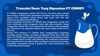 Pemrosesan Data Elektronik Pada PT Cimory | PPTX