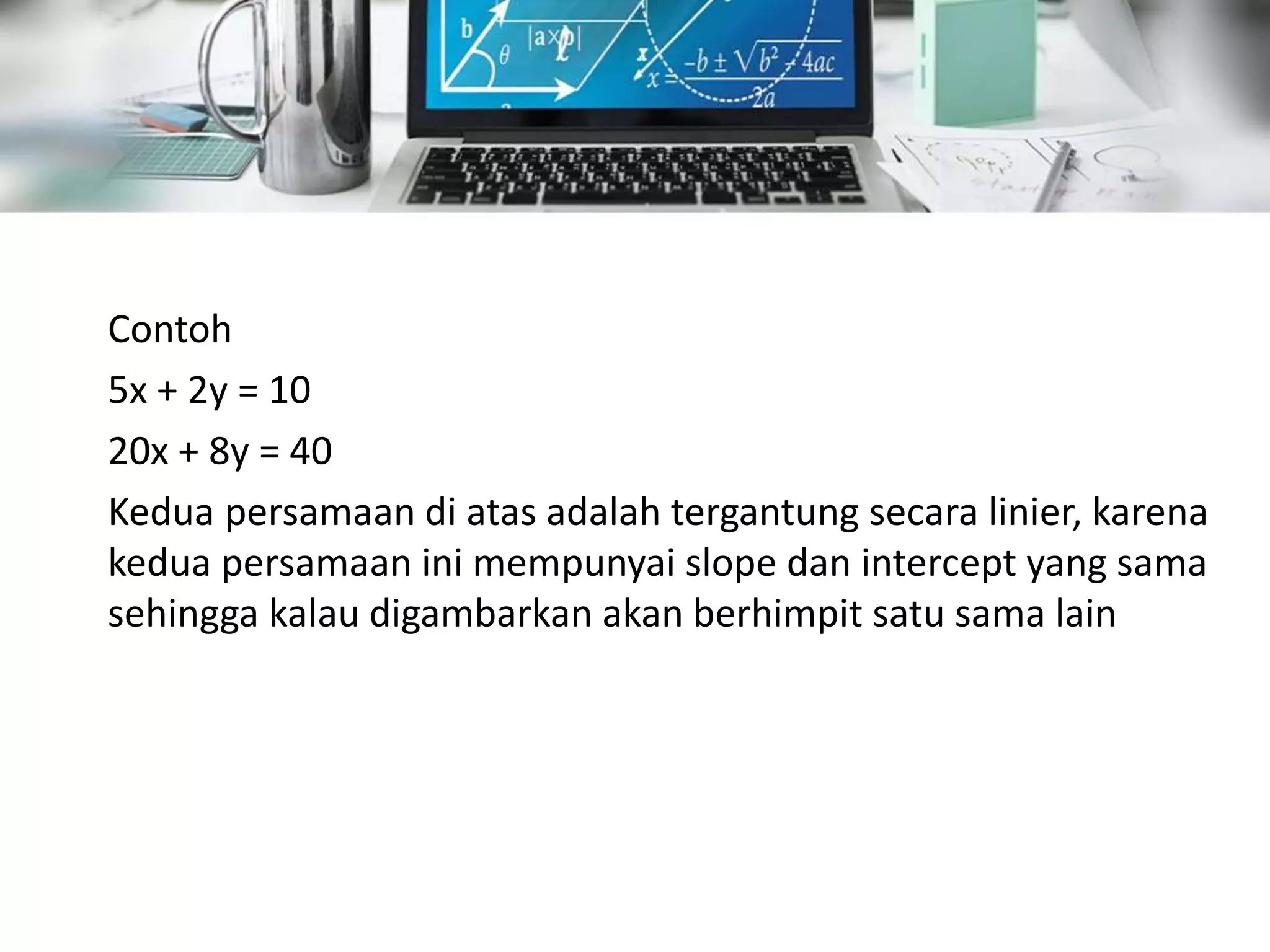 Kelompok 6 persamaan linear | PPTX