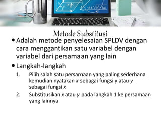 Kelompok 6 persamaan linear | PPTX