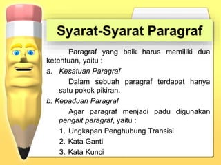 paragraf dalam bahasa indonesia | PPTX