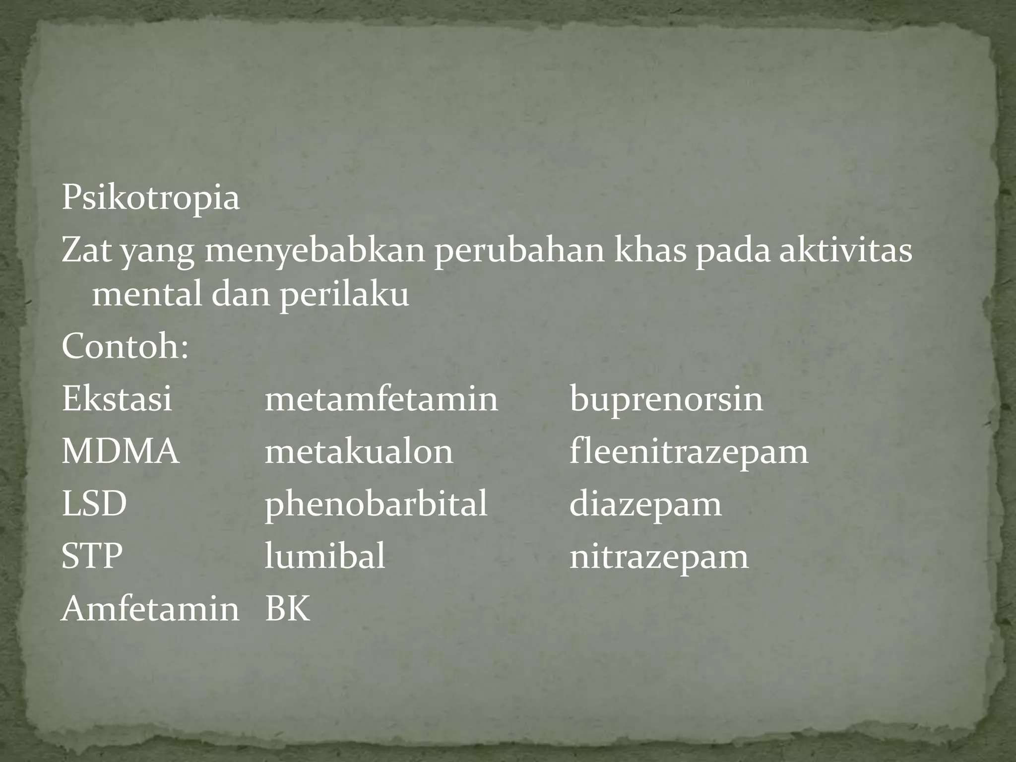 NAPZA (Narkotika, Alkohol, Psikotropika, dan Zat Adiktif | PPTX