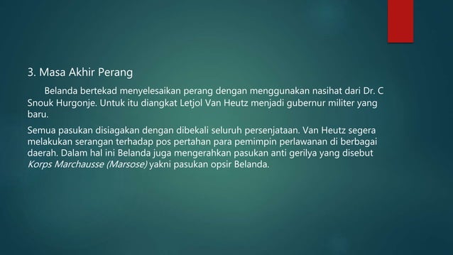 Sejarah Perang Aceh Melawan Belanda | PPT