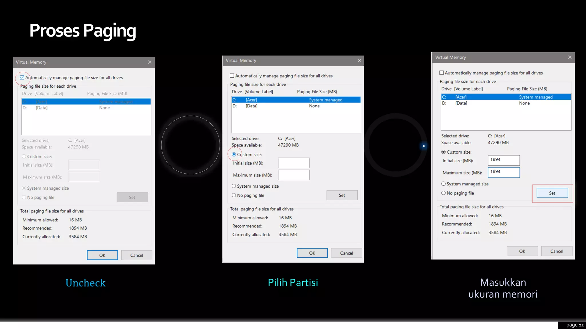Implementasi Virtual Memory | PPTX