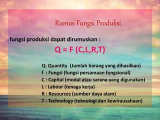 Teori Produksi Jangka Pendek (Kelompok 6, Pendidikan Ekonomi A, UNJ ...