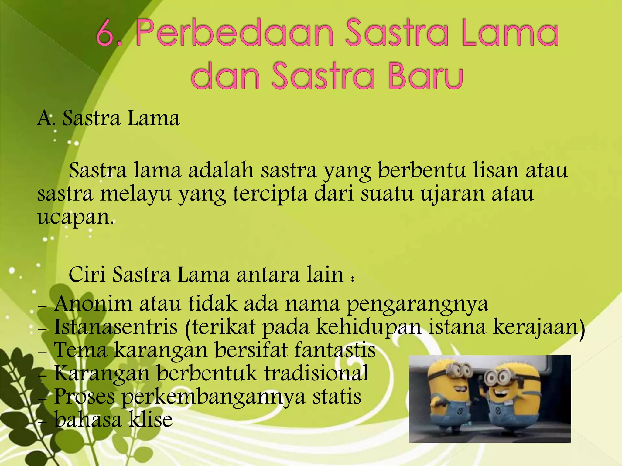 Memahami Sastra Melayu Klasik | PPTX