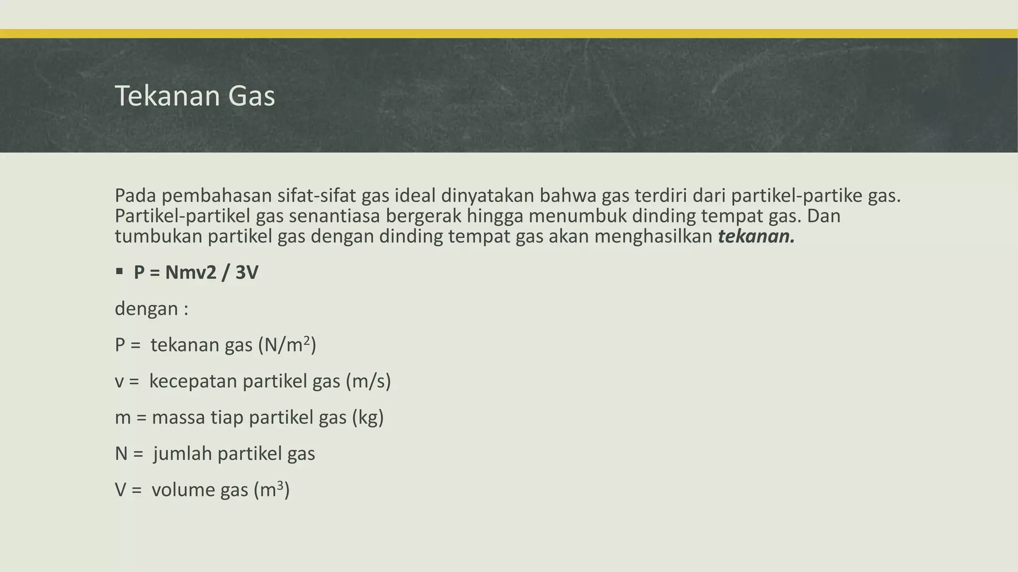 Gas Ideal - Kelompok 7 | PPTX