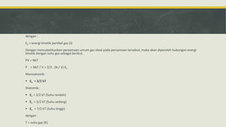 Gas Ideal - Kelompok 7 | PPTX