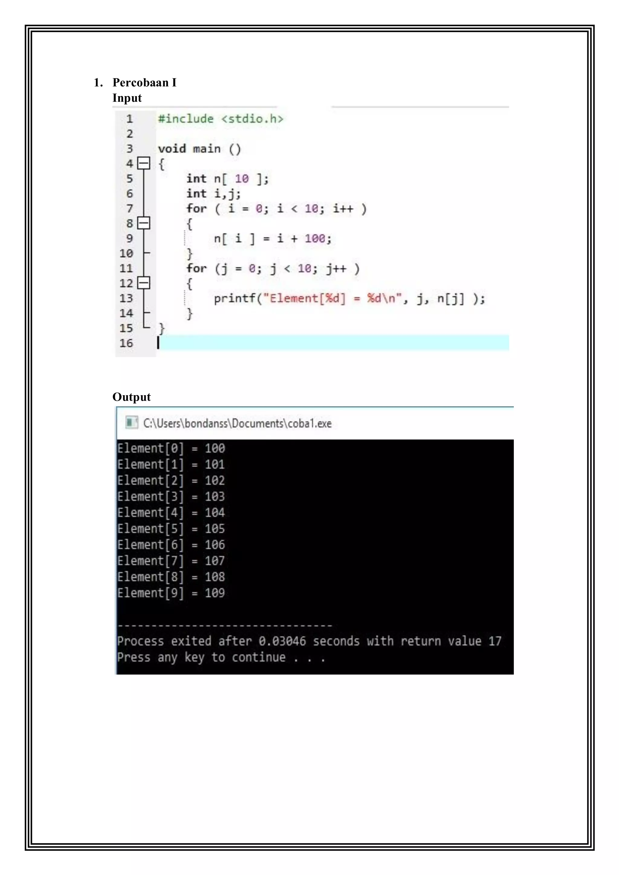 Array dan Pointer | PDF Array dan Pointer | PDF
