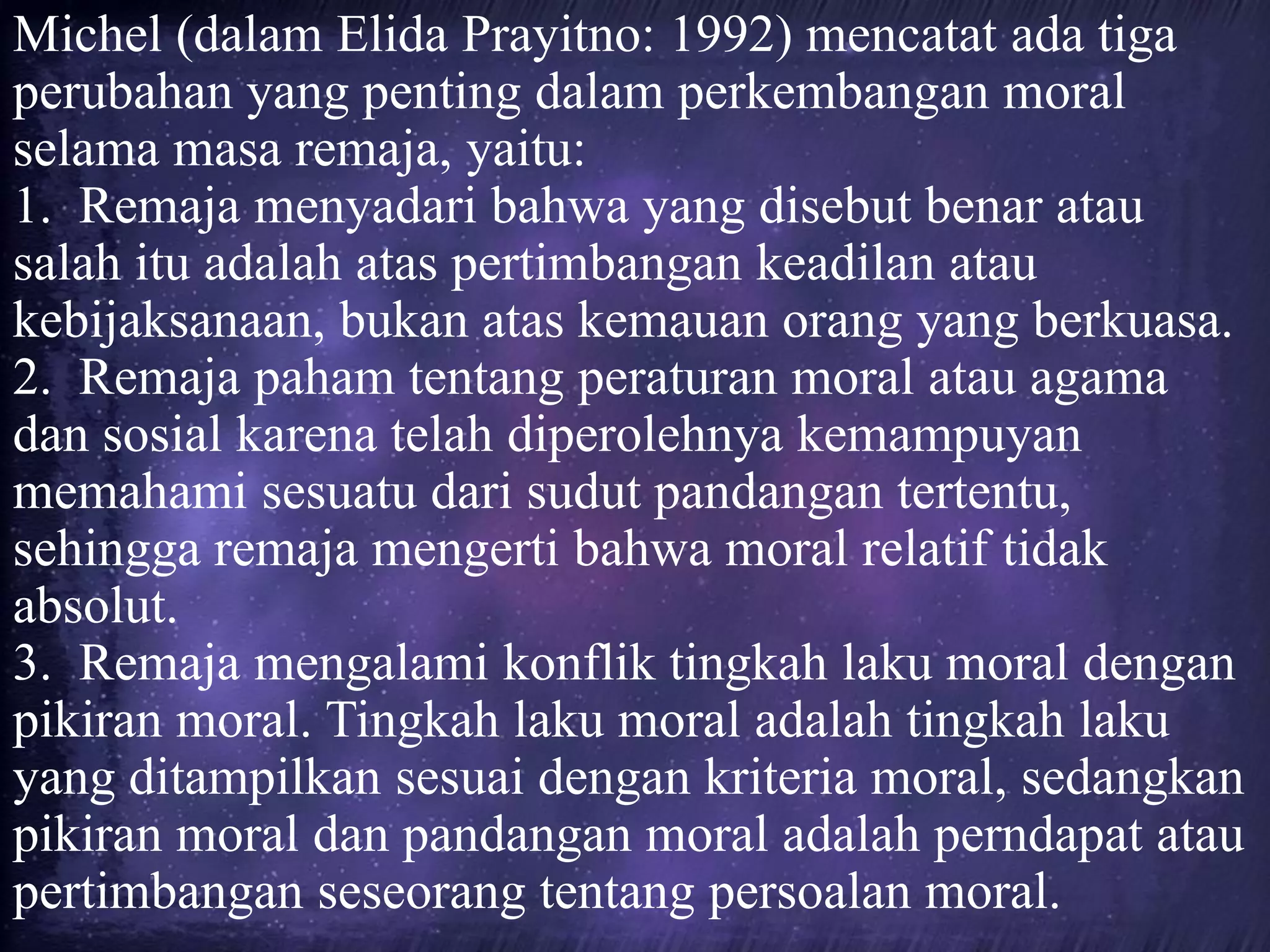 Tahap - Tahap Perkembangan Moral (Psikologi Perkembangan) | PPTX