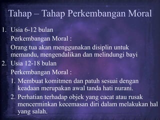 Tahap - Tahap Perkembangan Moral (Psikologi Perkembangan) | PPTX