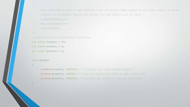 Kelompok 7_081_082_086_Detecting Obstacles and Warning - Arduino and ...