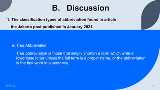 Analysis of English Abbreviations.pptx | Business | Business and Finance