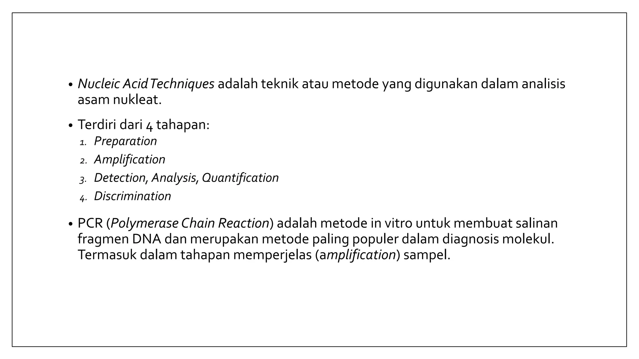 Nucleic Acid Techniques | PPTX
