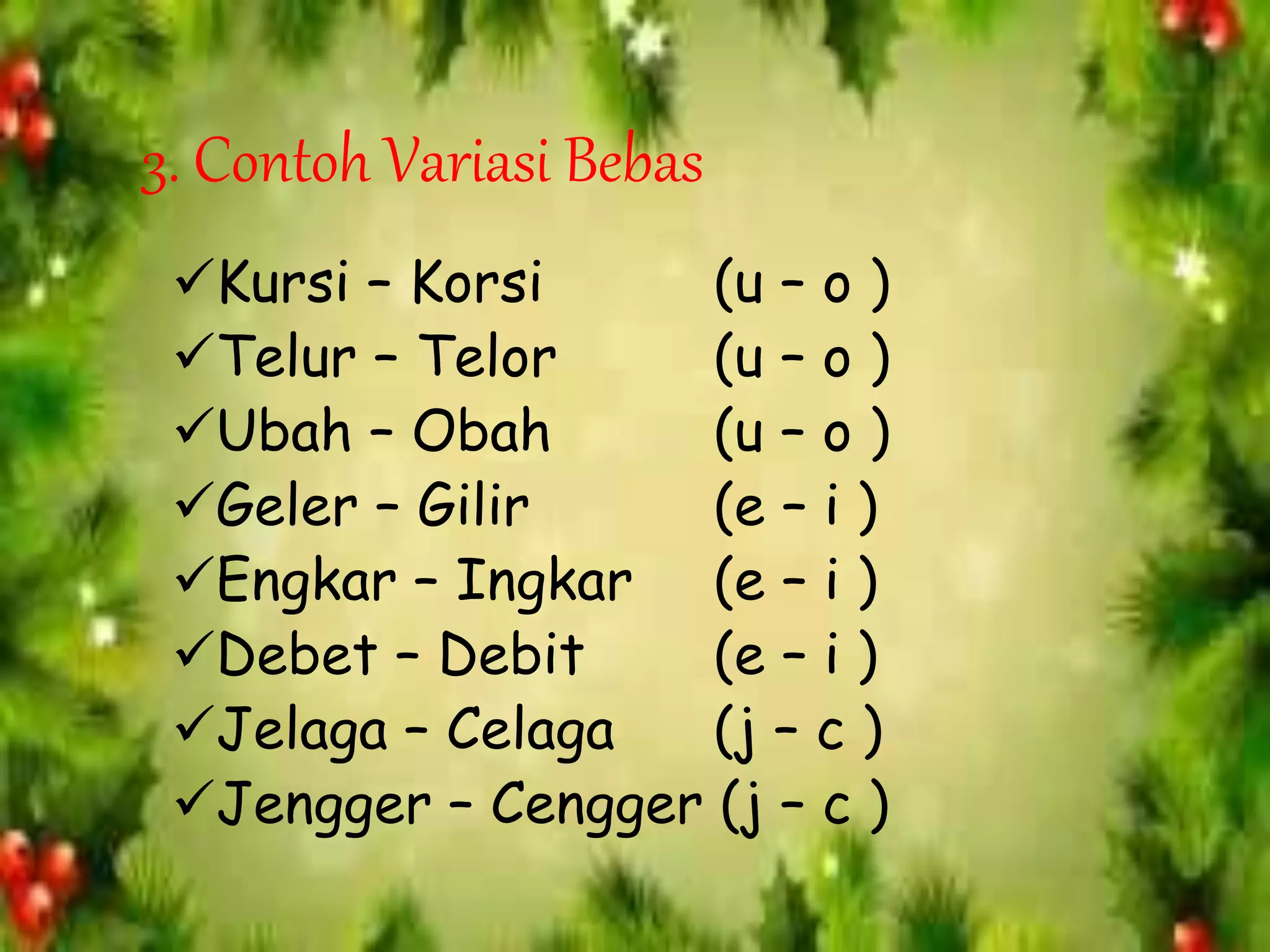 Kelompok 7 variasi bebas | PPTX