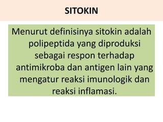 komplemen dan sitokin imunoserologi | PPTX