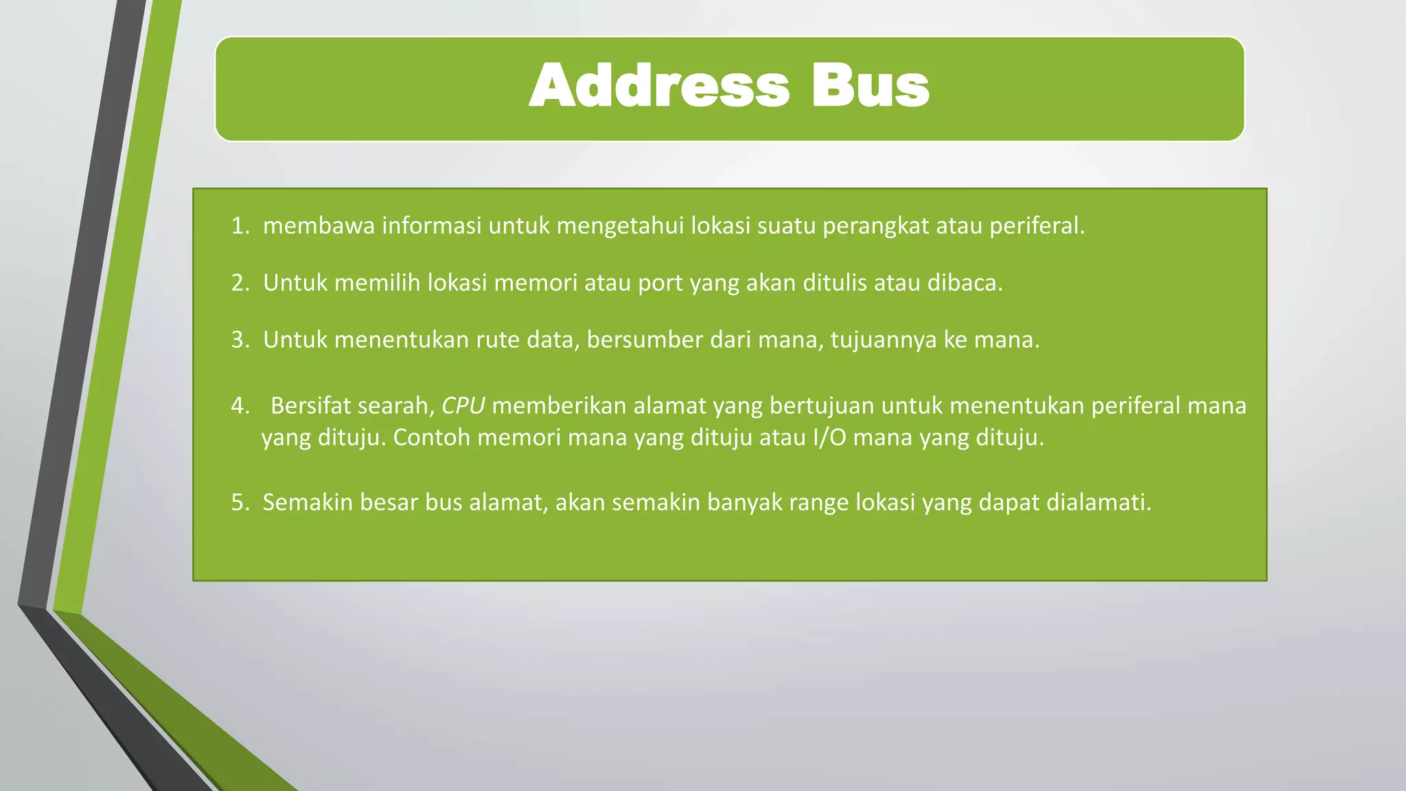 Fundamen Informatika - Sistem Bus | PPTX