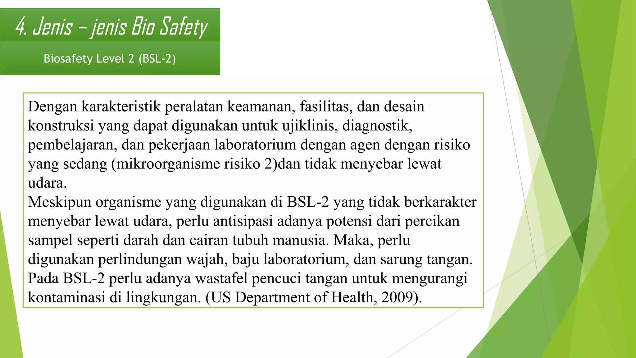 Manajemen Laboratorium - DENAH BIOSAFETY | PPT