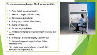 Manajemen Laboratorium - DENAH BIOSAFETY | PPT