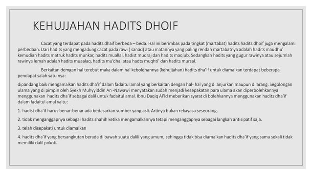 studi hadits | PPTX