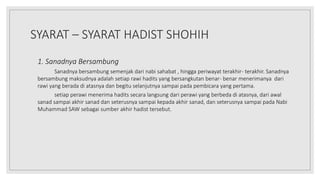 studi hadits | PPTX