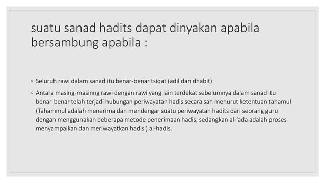 studi hadits | PPTX