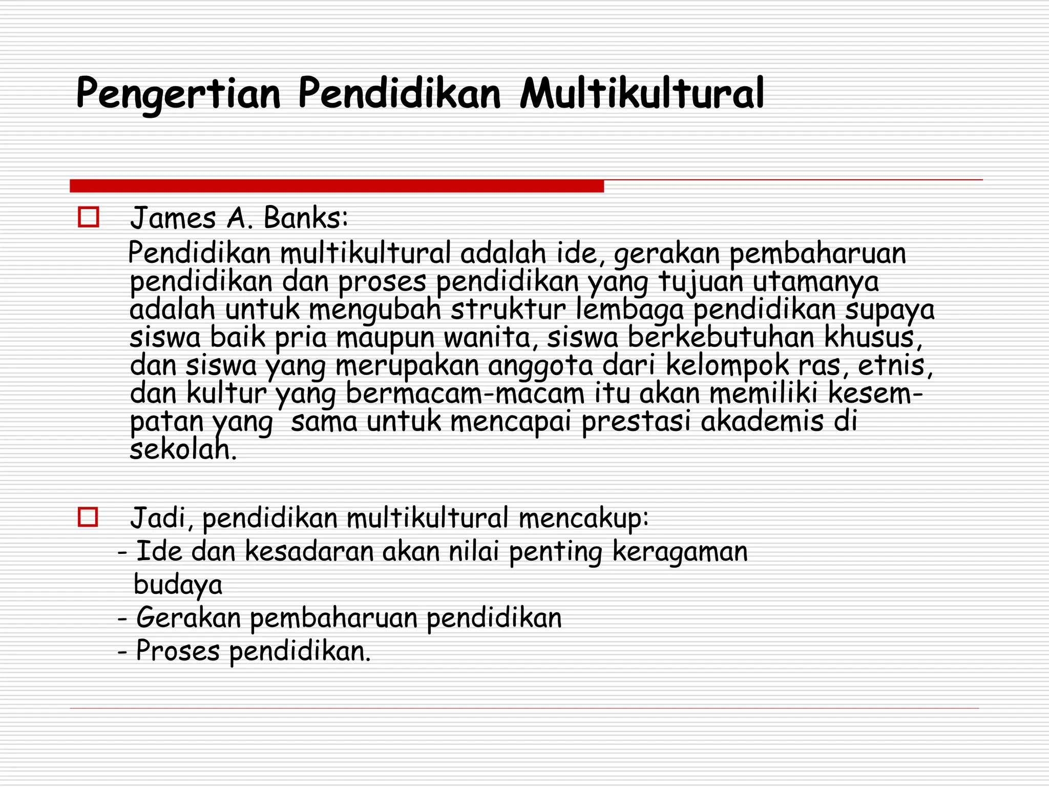 Tugas Presentasi Pendidikan Multikultural | PPT