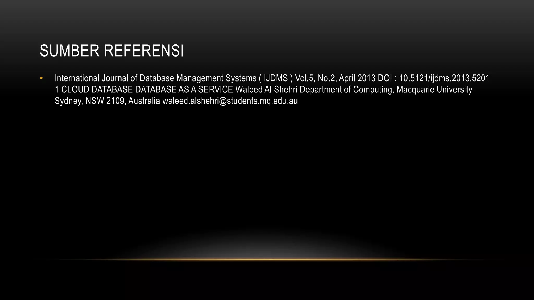 Kelompok 8 - Cloud Database | PPTX
