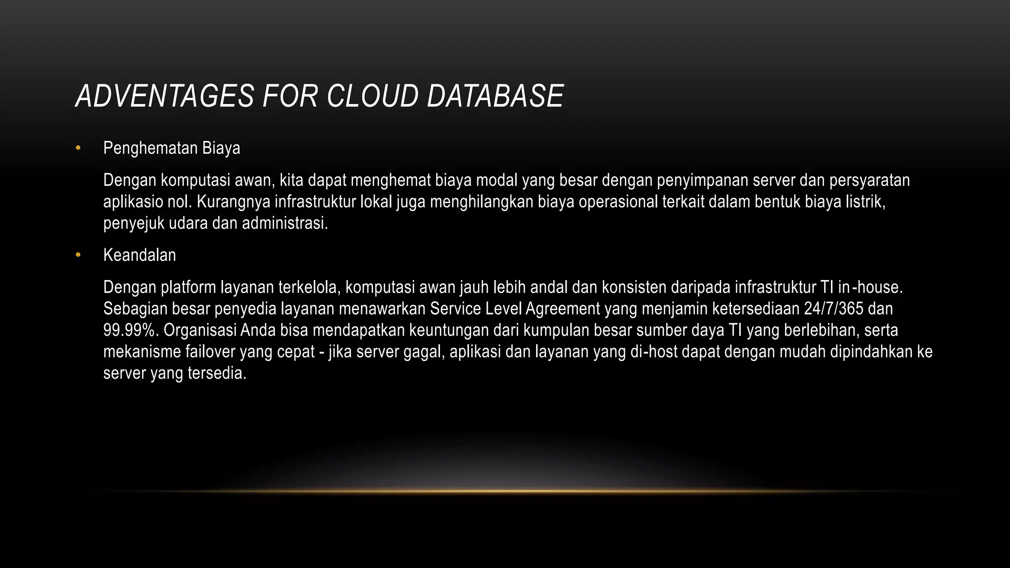 Kelompok 8 - Cloud Database | PPT