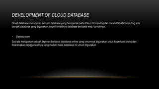 Kelompok 8 - Cloud Database | PPT