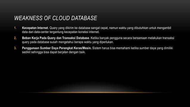 Kelompok 8 - Cloud Database | PPT