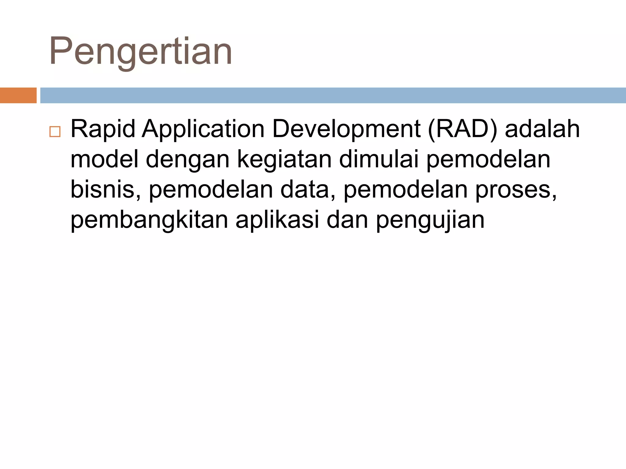 Kelompok 8 rapid application development (rad) | PPTX
