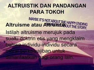 Relasi Sosial Prososial Dan Altruistik (Psikologi Sosial) | PPT