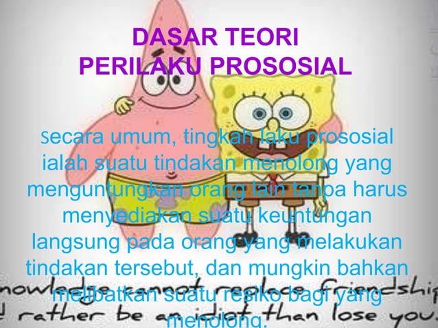 Relasi Sosial Prososial Dan Altruistik (Psikologi Sosial) | PPT